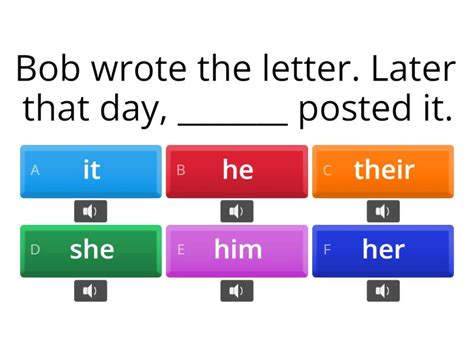 Anaphoriccataphoric B Quiz