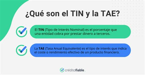 Diferencia Entre Tin Y Tae ¿cuál Debo Mirar Al Pedir Un Crédito Crédito Fiable