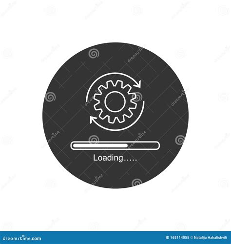 Loading Process Update System Icon Concept Of Upgrade Application