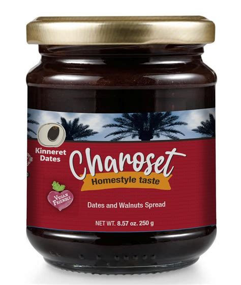 Charoset Date And Walnut Spread 8 57oz Kosher For Passover