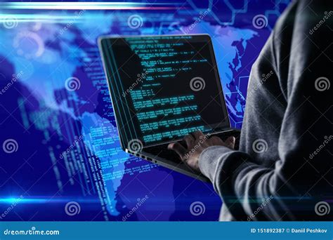 Hacking And Programming Concept Stock Image Image Of Blurry Binary