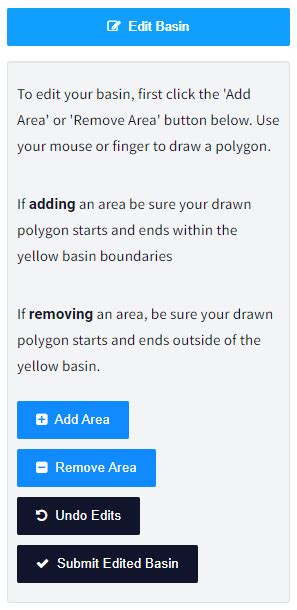 Editing A Basin U S Geological Survey