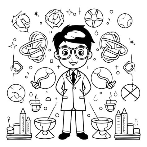 Science Outline Vectors And Illustrations For Free Download Freepik
