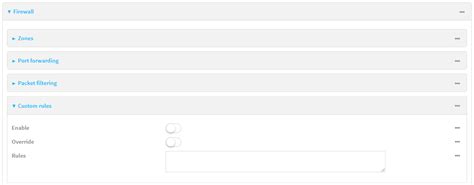 configure custom firewall rules