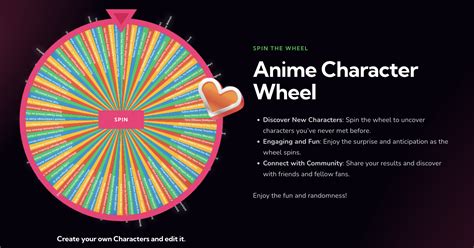 Random Anime Character Wheel 🍥 🏴‍☠️ 🐉 🎀 🧢 100 Characters For Spin