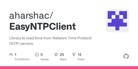Github Aharshac Easyntpclient Library To Read Time From Network Time Protocol Ntp Servers