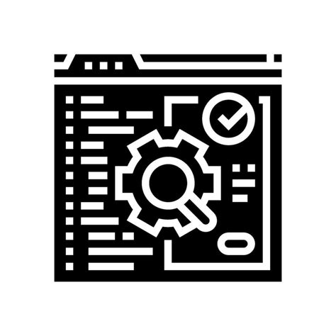 Software Testing Glyph Icon Vector Illustration 34908775 Vector Art At Vecteezy