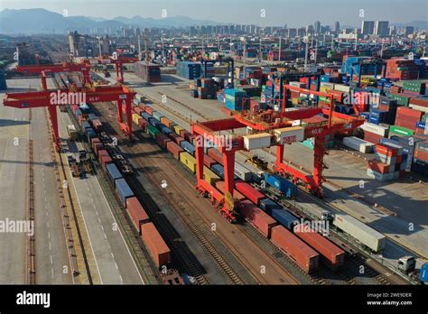 240124 Ningbo Jan 24 2024 Xinhua An Aerial Drone Photo Taken On Jan 24 2024 Shows