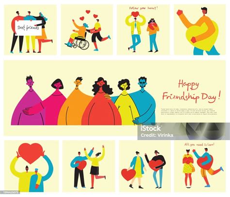 행복한 다양한 포옹 사람들과 함께하는 배경 우정의 날 단결의 개념 다인종 학생 또는 친구들의 축하 또는 축하 아이에 대한 스톡 벡터 아트 및 기타 이미지 Istock