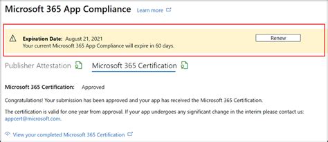 How To Renew Attestation And Certification Microsoft 365 App Certification Microsoft Learn
