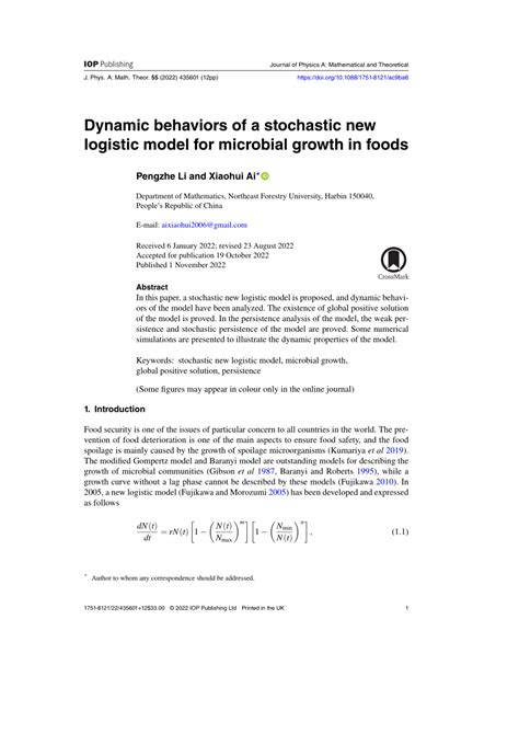 Dynamic Behaviors Of A Stochastic New Logistic Model For Microbial Growth In Foods