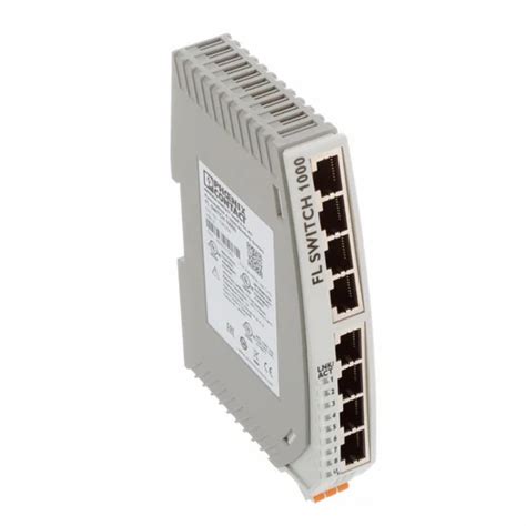 1085256 Industrial Ethernet Switch Fl Switch 1008n Phoenix Contact Grey At Rs 6820 In Surat