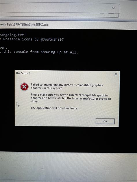 Application Has Crashed Application Will Now Terminate Message On Startup Rsims2help