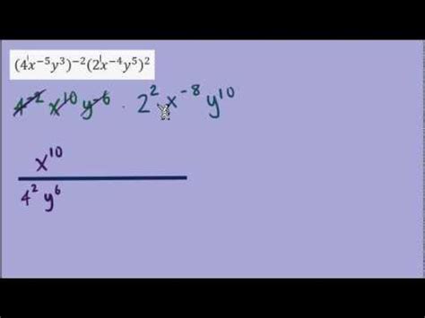 Simplifying Monomial Expressions With Negative Exponents Worksheets Library