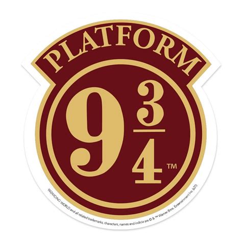 Harry Potter Vinyl Sticker Platform 9 3 4 Default Title Paper