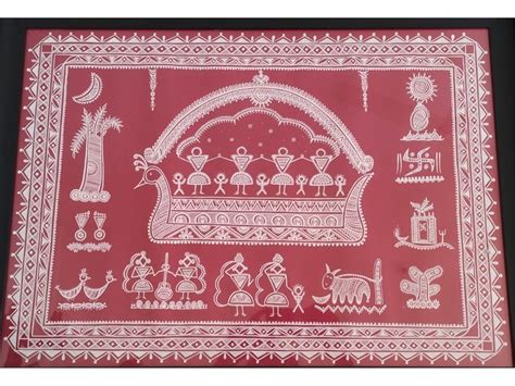 Jiroti Art Mpmandala Clay Wall Art Madhubani Art Beautiful