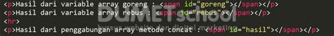 Cara Penggunaan Metode Concat Dalam Array Pada Javascript Kursus Web Design Private Online 1 On