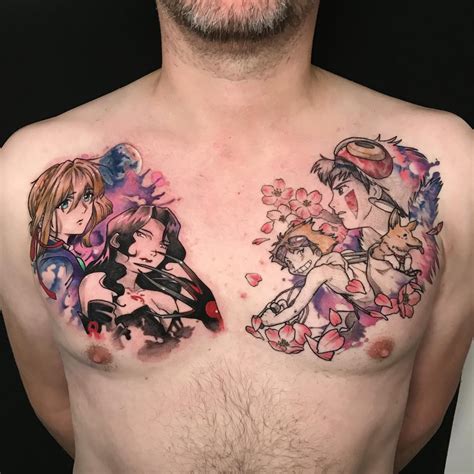 Anime Chest Tattoos Anime Tattoos All Youve Ever Wanted To Know