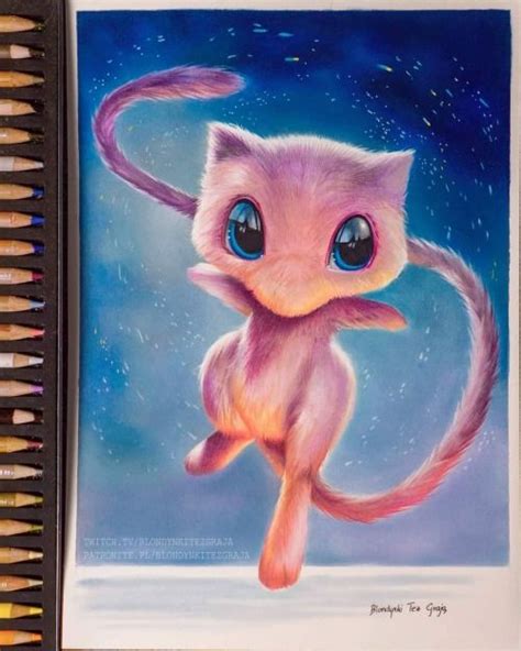Retrogamingblog Pokemon Colored Pencil Drawings Made By Mew Pokemon Dibujos Lindos De