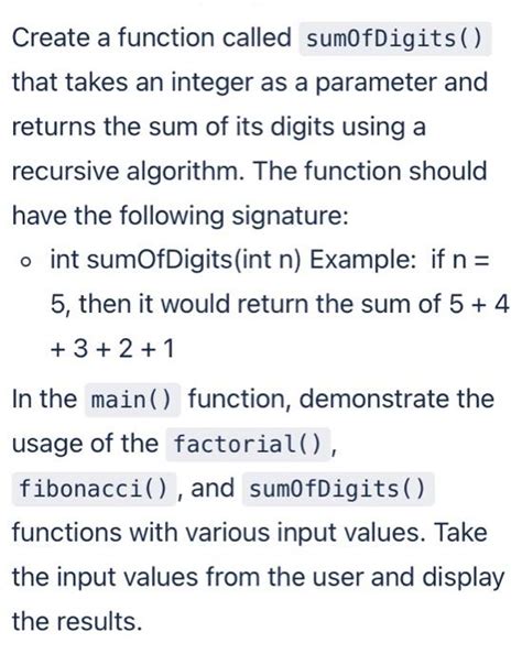 Solved Create A Function Called That Takes An Integer As A