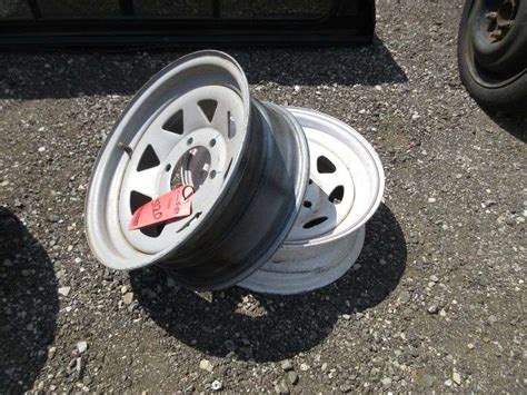 2 15 X 6 Steel Wheels Six Lugs On 5 12 Bolt Pattern Albrecht