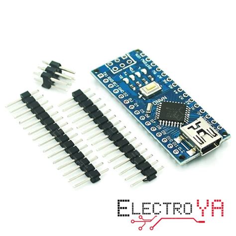 Placa Nano V ATMEGA P Con Mini USB Pines No Soldados ARDUINO
