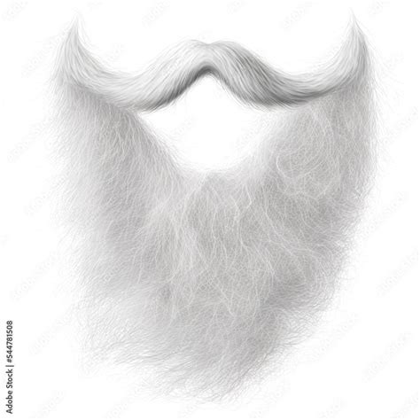 White Lush Beard Santa Claus Stock Illustration Adobe Stock