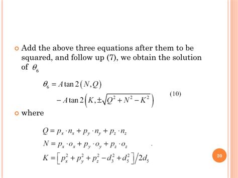ppt inverse kinematics analysis trajectory planning for a robot arm
