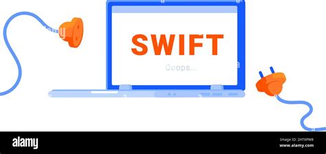 SWIFT Financial System Sanctions Against Russia Disconnection From SWIFT Stock Vector Image