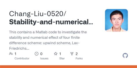 Github Chang Liu Stability And Numerical Effect Of Finite Difference Method This