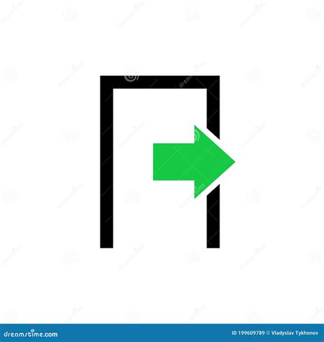 Logout Exit Icon Black Line Art Vector Logo CartoonDealer Com