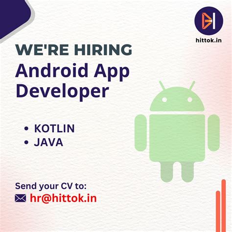 Hittok Private Limited On Linkedin Androiddeveloper Java Kotlin Hiring Careeropportunity