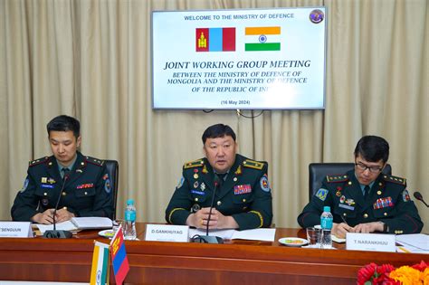 Монгол Улс Бүгд Найрамдах Энэтхэг Улсын Батлан хамгаалах яамд хоорондын зөвлөлдөх уулзалт болов
