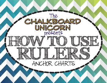 Measurement Data How To Read a Ruler Anchor Chart English Español