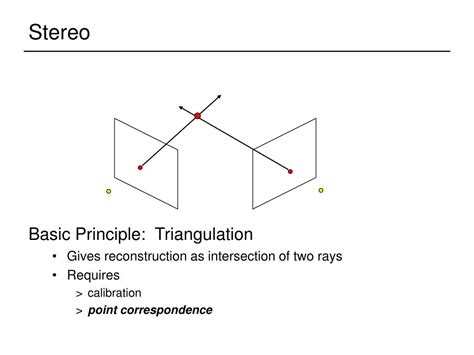 Ppt Camera Calibration And Stereo Reconstruction Powerpoint