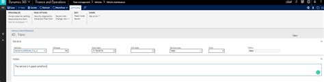 Fleet Management Microsoft Dynamics 365 For Finance And Operations