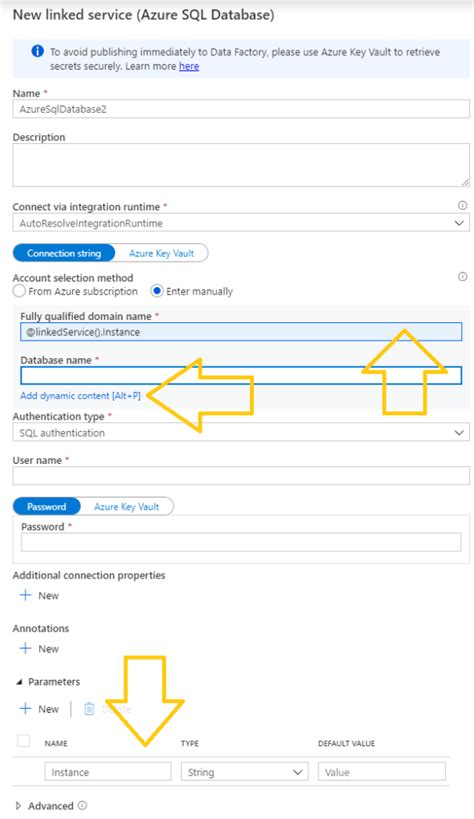 How To Use ‘specify Dynamic Contents In Json Format In Azure Data