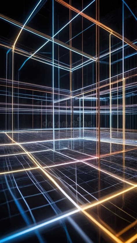 Abstract Background On The Finance Theme Grid Of Intersecting Lines