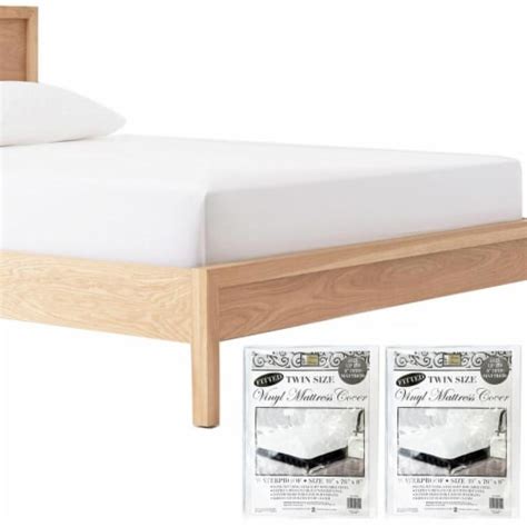 2 Pack Twin Mattress Cover Heavy Vinyl Bed Protector Premium 100
