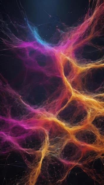 Premium Photo 3d Abstract Network Communications Background With Flowing Particles Design