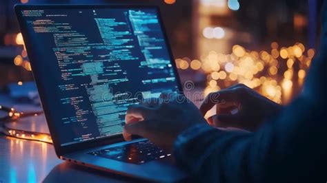 Coding On Laptop Software Development Stock Footage Video Of Digital Innovation 354319510