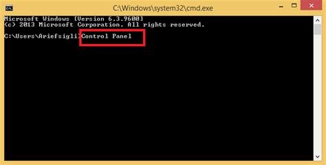 Cara Membuka Control Panel Dengan Cmd Sepenuhnya