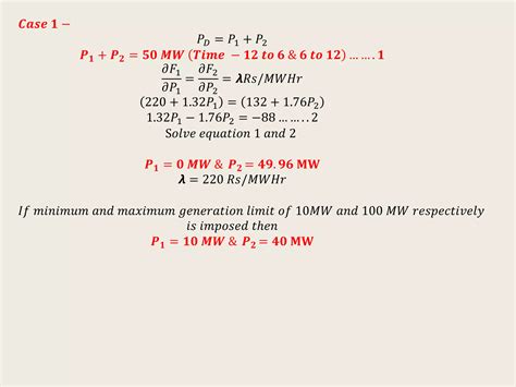 Unit 5 Economic Load Dispatch And Unit Commitment Pptx Gas And