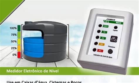 Indicador Medidor Sensor De Nível Caixa Dágua Completo Em Santa 409438