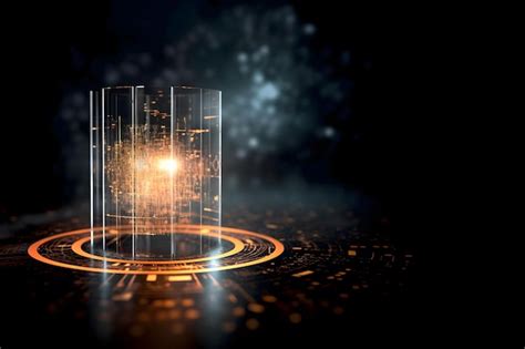 Premium Ai Image Data Storage Center Quantum Computing Database Cloud Computing Concept