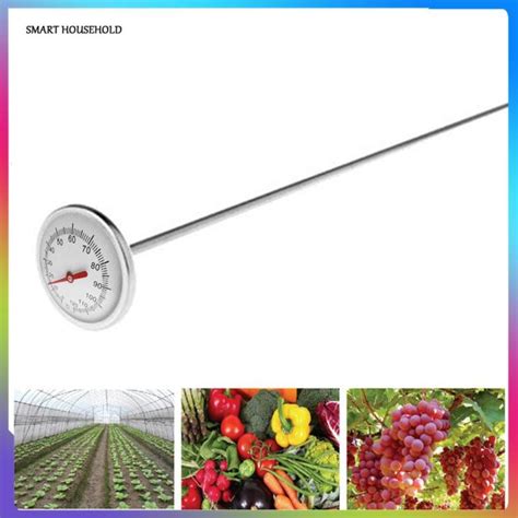 【new Arrival】garden Compost Temperature Monitor Probe Stainless Steel