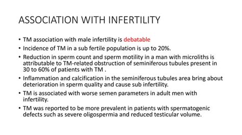 Testicular Microlithiasis Pptx