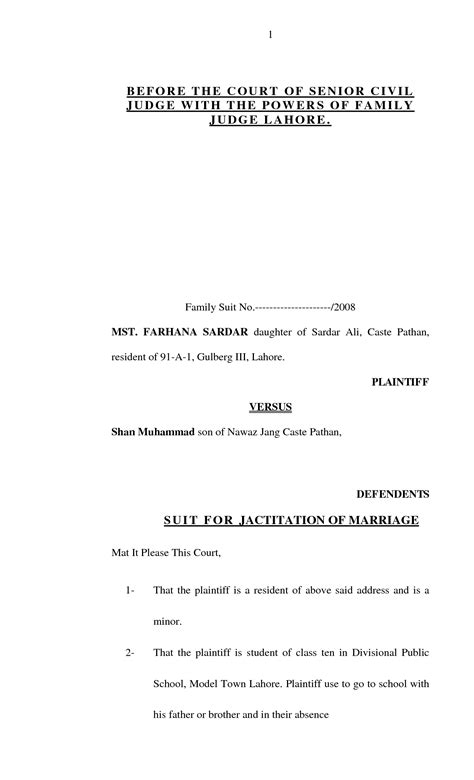 Marriage Affidavit Template Free Printable Documents