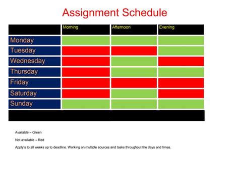 Assignment Planner Docx