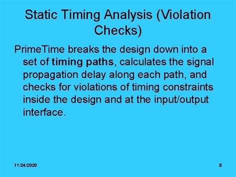 Timing Analysis 11242020 1 Why Timing Analysis Timing